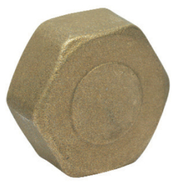 KOHOUTY A ARMATURY: Víčko 1/4"F mosaz